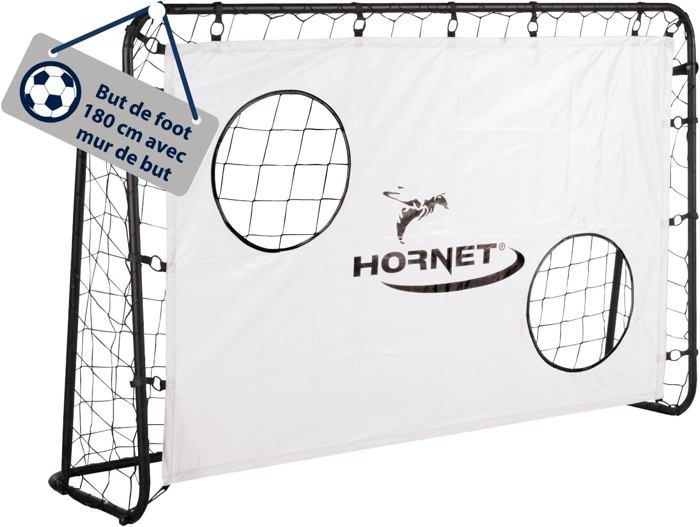 HUDORA But de football Hornet 180 avec mur de but - Extérieur pour ...