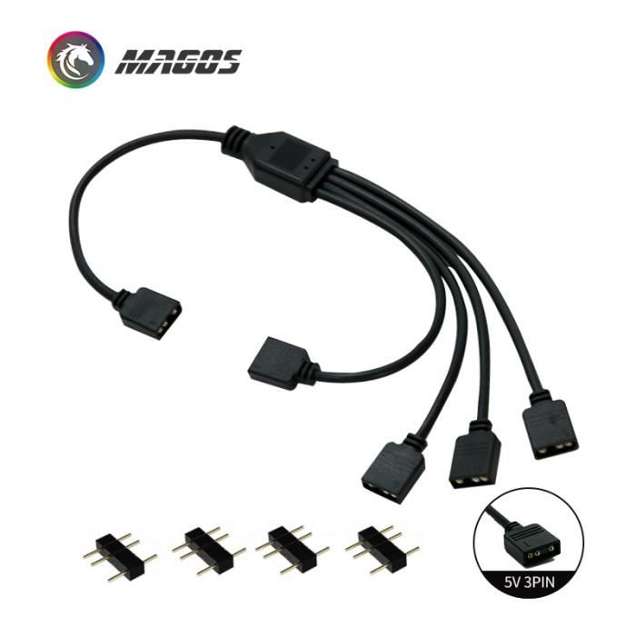 Câble audio vidéo,Carte mère RGB SYNC Splitter,ARGB SYNC HUB,câble d ...