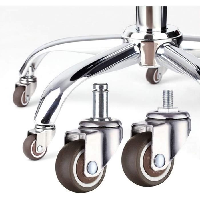 Roulettes Pivotantes Pour Chaise De Bureau Roulettes De 50 Mm Roulette ...