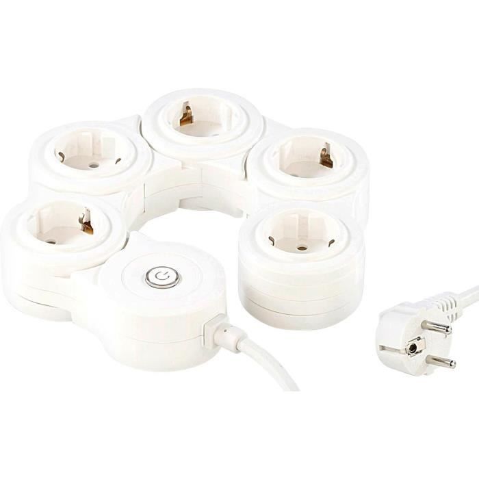 Multiprise Flexible Articulée 5 Ports Avec Interrupteur [][H1300 ...