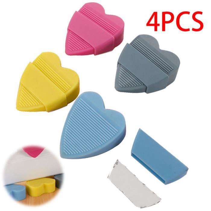 Butée De Porte - Cale en Forme de Coeur Antidérapante - PVC Souple ...