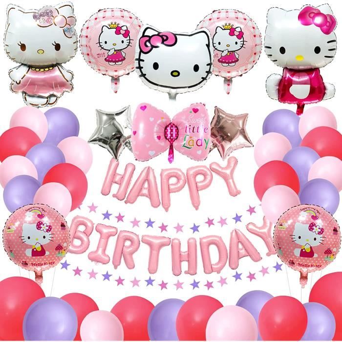 Hello Kitty Balloon, Ballon Hello Kitty Anniversaire, Fournitures De ...