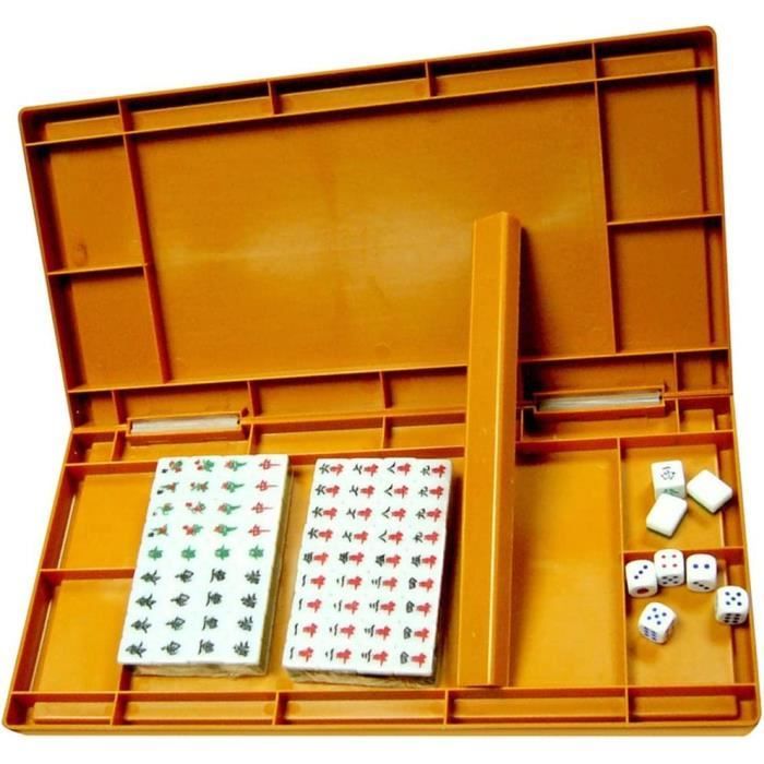 Mini Mahjong Set Avec Table De Mahjong Pliante, Jeu De Table De Mahjong ...
