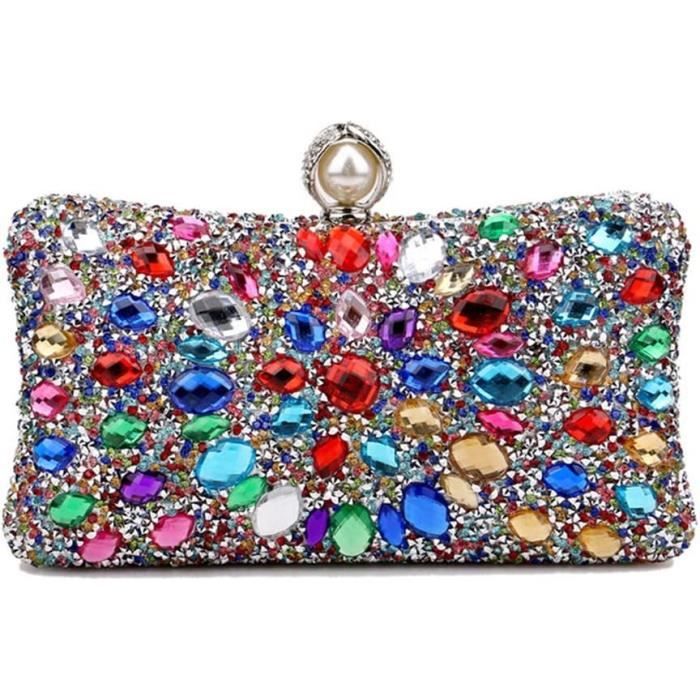 Sac De Soirée En Strass Femme Diamond Embrayage Élégant Sacs Fourre ...