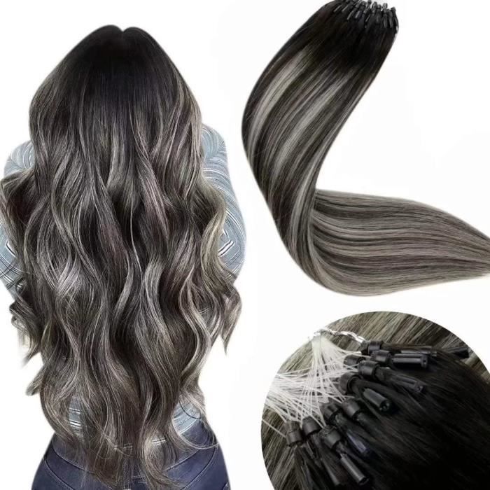 Extension Cheveux Naturel À Froid Extension Cheveux A Froid 1G Balayage ...