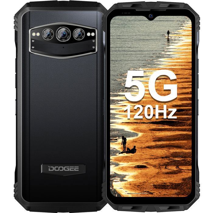 DOOGEE V30T Téléphone Portable Incassable 5G 20Go+256Go 6.58" FHD 120Hz ...