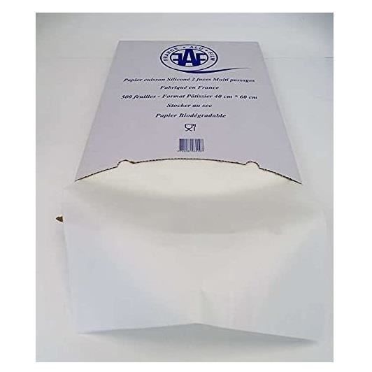 PAPIER CUISSON PRO - 500 feuilles papier de cuisson BLANC sulfurisé ...