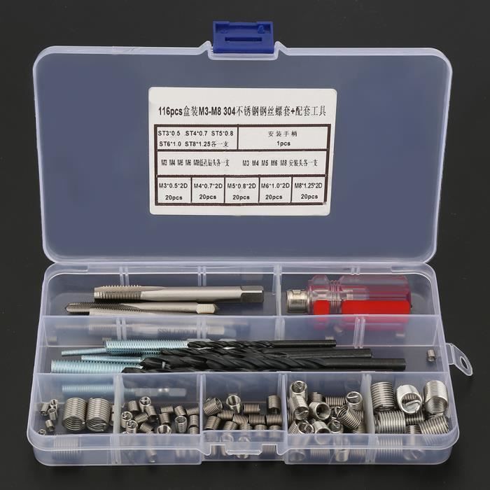 Kit de Réparation de Filetage - FDIT - Acier Inoxydable - Haute Résistance - Précision - Mixte ...