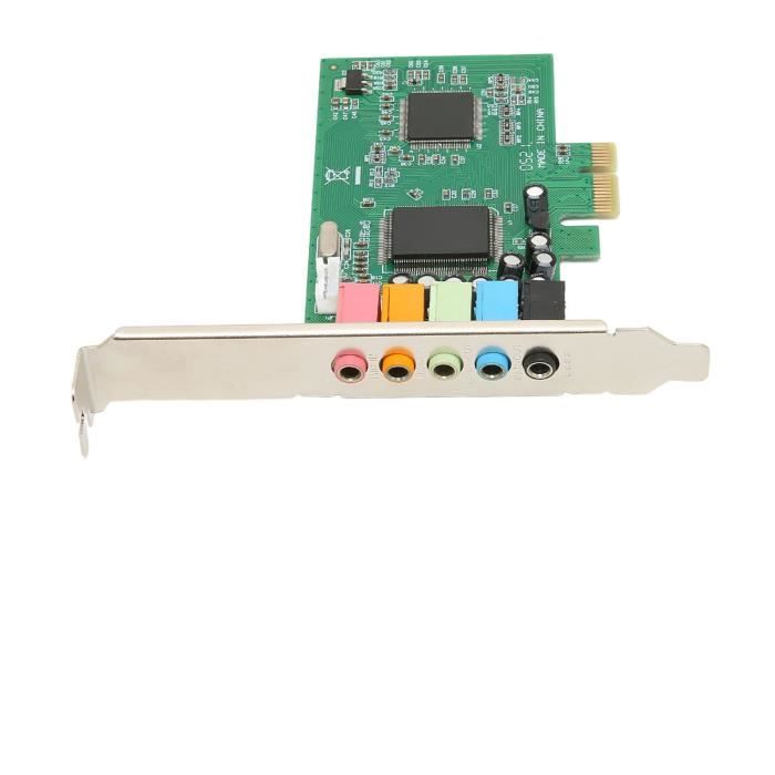 HURRISE carte son ordinateur CMI8738 Carte son PCIe Prise en charge de ...