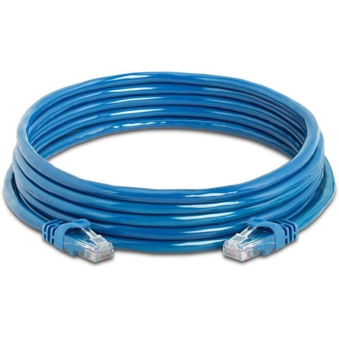 Link-e : Cable Reseau Ethernet RJ45 15m Cat.6 Bleu Qualité Pro, Haut ...