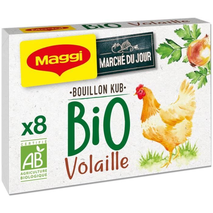 LOT DE 6 - MAGGI - Bouillon Kub de Volaille Bio - Bouillons - boite de ...