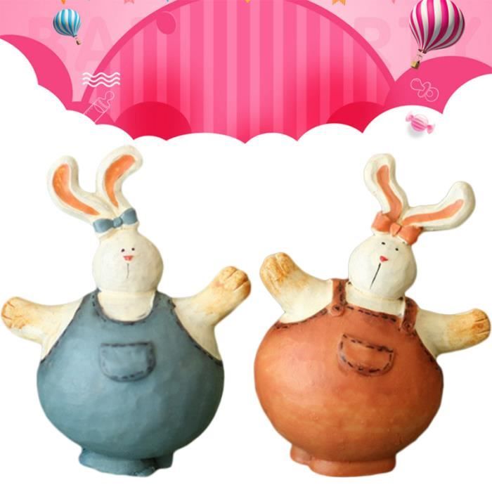 Mignon Lapin Couple Décorations de Bande Dessinée Deux-pièces Costume ...