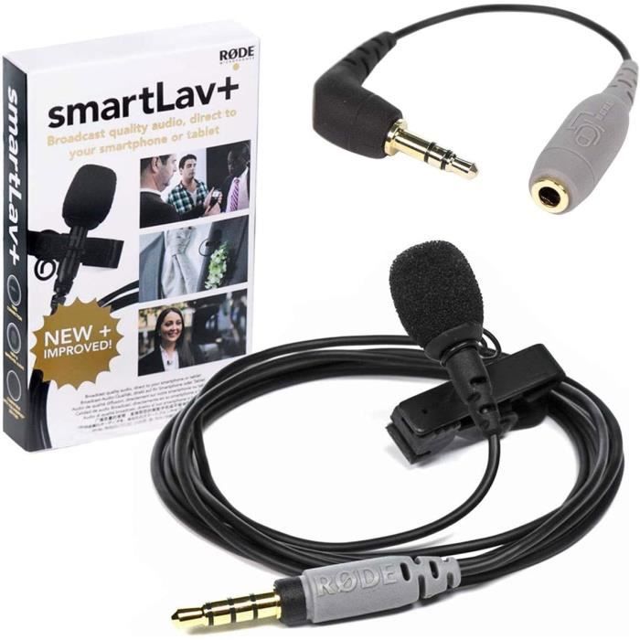 Rode Smartlav+ Microphone Lavalier + Adaptateur SC3 TRS-TRRS pour ...
