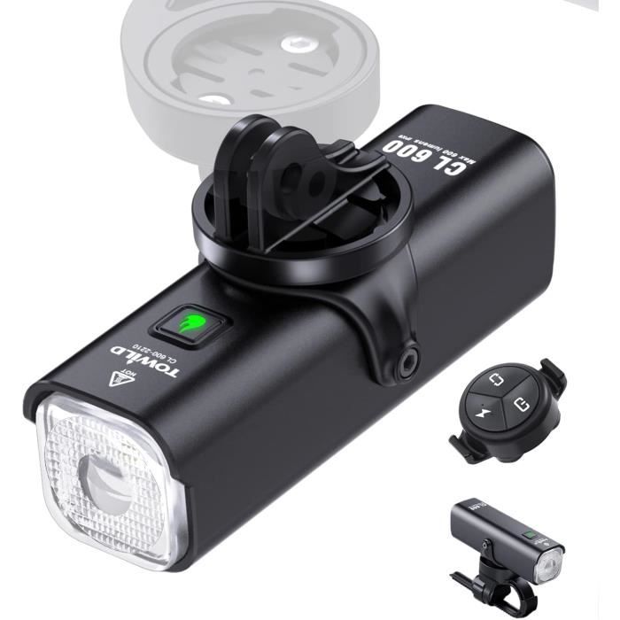 Lumières Vélo Avec Télécommande Sans Fil,600 Lumens Lumières De Vélo ...