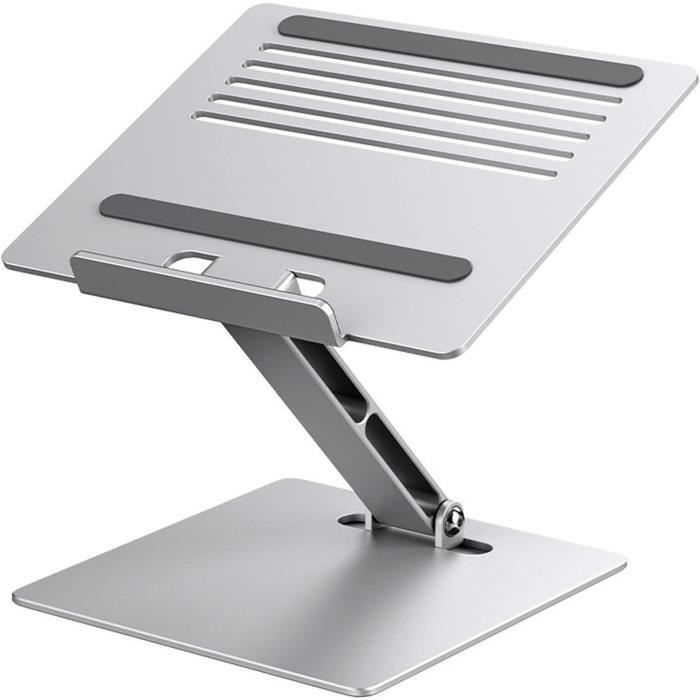 Support D'Ordinateur Portable Riser Réglable En Hauteur En Aluminium Pliable Support De Tablette ...