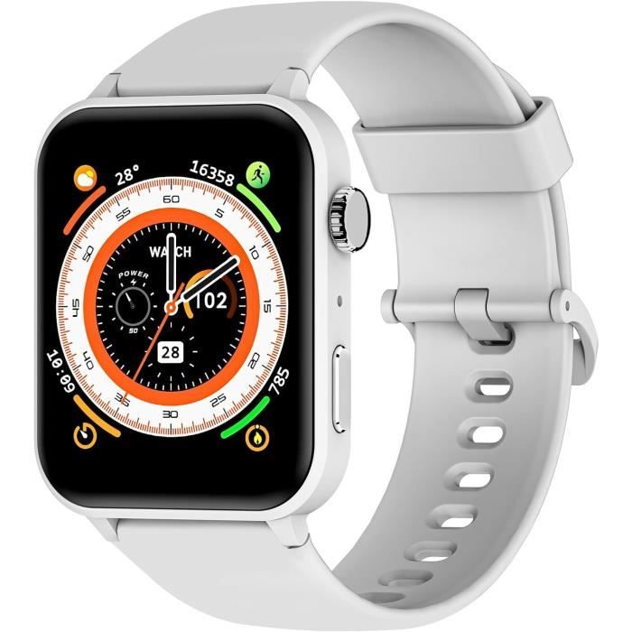 Montre Connectée Pour Homme Femme, Avec Réponse Et Appels, Tracker De ...