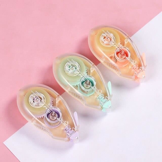 CORRECTEUR,3pcs--bande correctrice Double face, rouleau Transparent ...