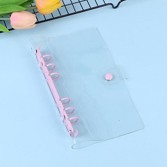 CARNET DE NOTES,pink-A6--Classeur doré rose bleu violet, couverture de ...