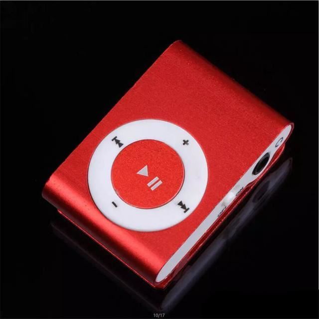 LECTEUR MP3,Rouge--Lecteur Mp3 Portable À Clip, Nouveau Miroir Élégant ...