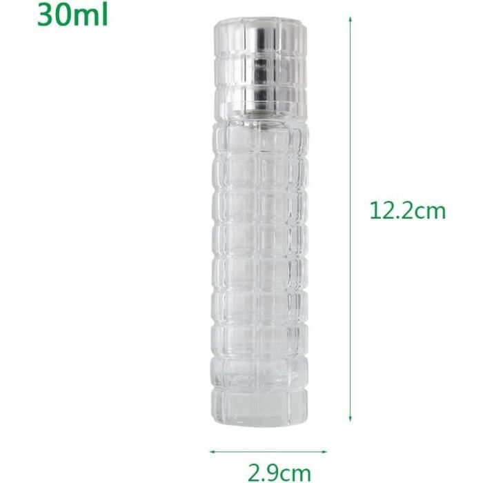 Enslz Flacon vide en verre rechargeable - Flacon vaporisateur de parfum ...