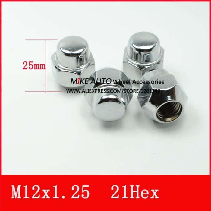 Boulon - Écrou,Écrous de fixation de roue M12x1.25, pour Nissan sunny ...