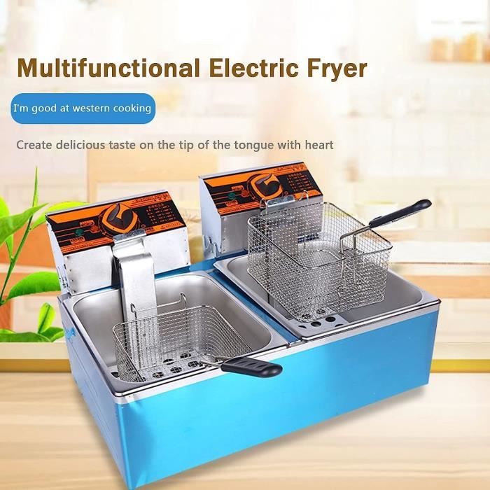 Friteuse Électrique Commerciale En Acier Inoxydable Avec Panier Et ...