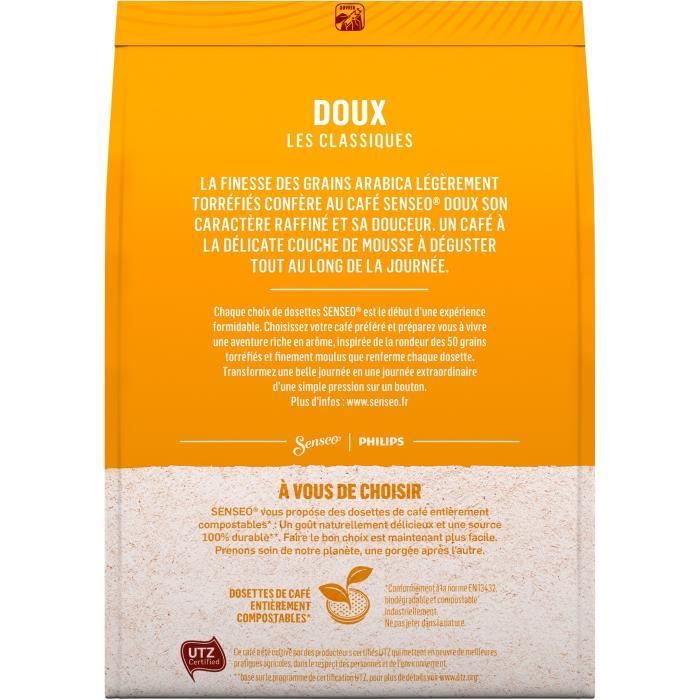 Dosette café Senseo DOSETTE SOUPLE DOUX X40 - Cdiscount Au quotidien