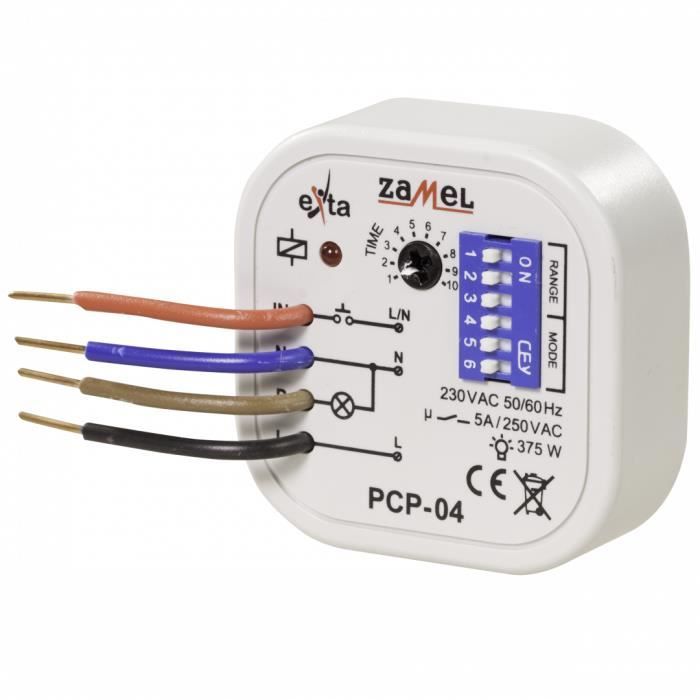 Relais multifonction - Zamel - PCP-04 - 230V - Temporisation - 8 modes ...