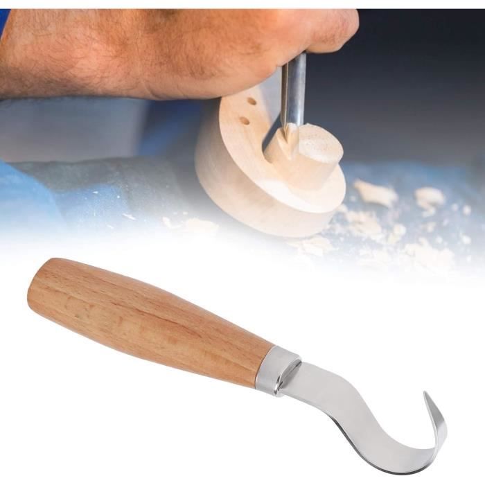 Crochet De Sculpture Sur Bois, Couteau Tordu De Base Professionnel Pour Le Travail Du Bois ...