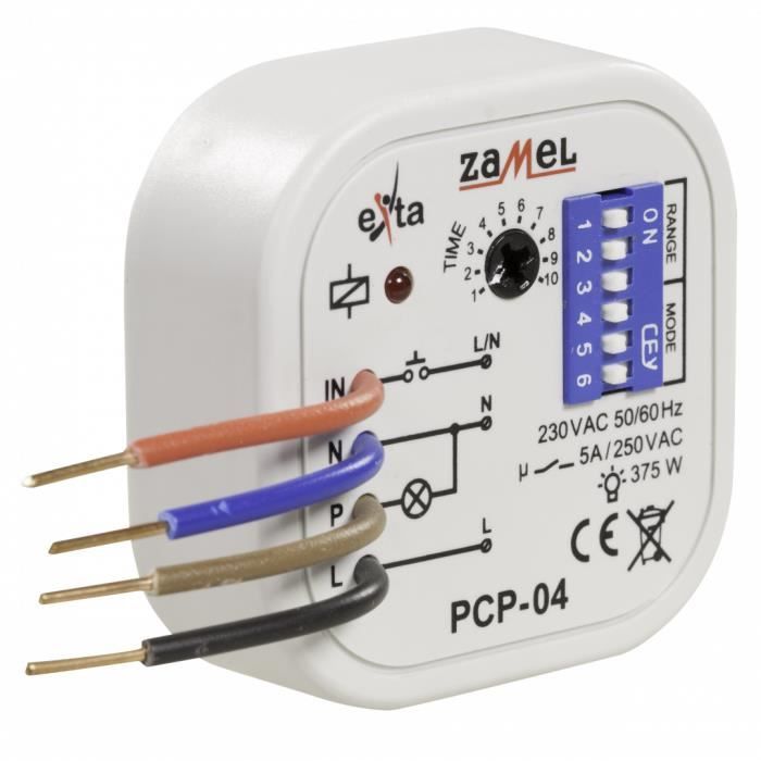 Relais multifonction - Zamel - PCP-04 - 230V - Temporisation - 8 modes ...