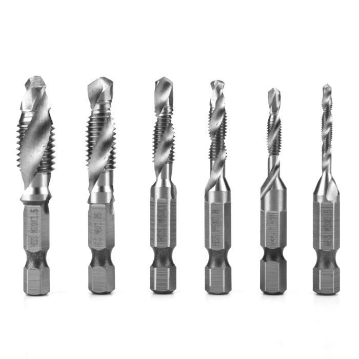 Foret et taraud en acier inoxydable EJ.LIFE - M3, M4, M5, M6, M8, M10 ...