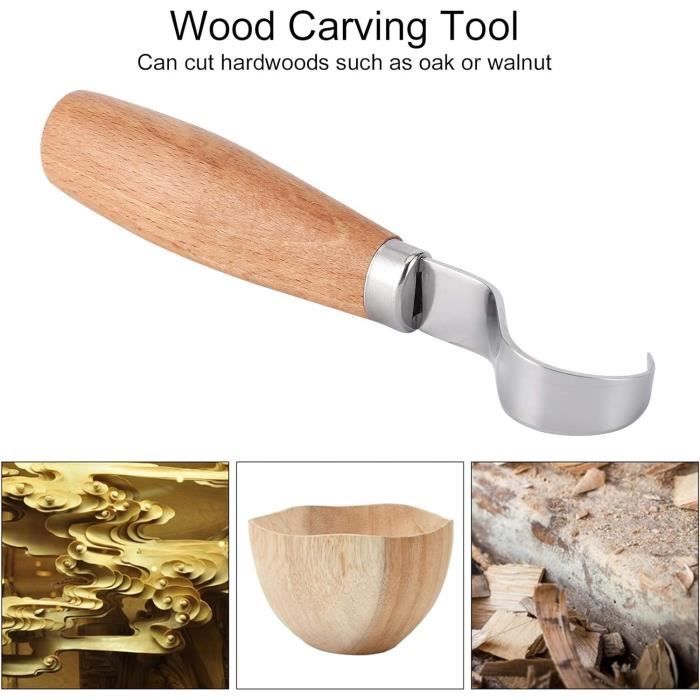 Crochet De Sculpture Sur Bois, Couteau Tordu De Base Professionnel Pour Le Travail Du Bois ...