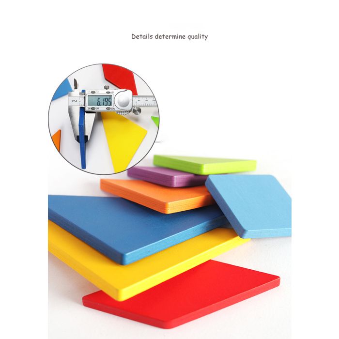 Puzzle 3D en bois à motifs d'animaux, Tangram, jouet pour enfants, jeu ...