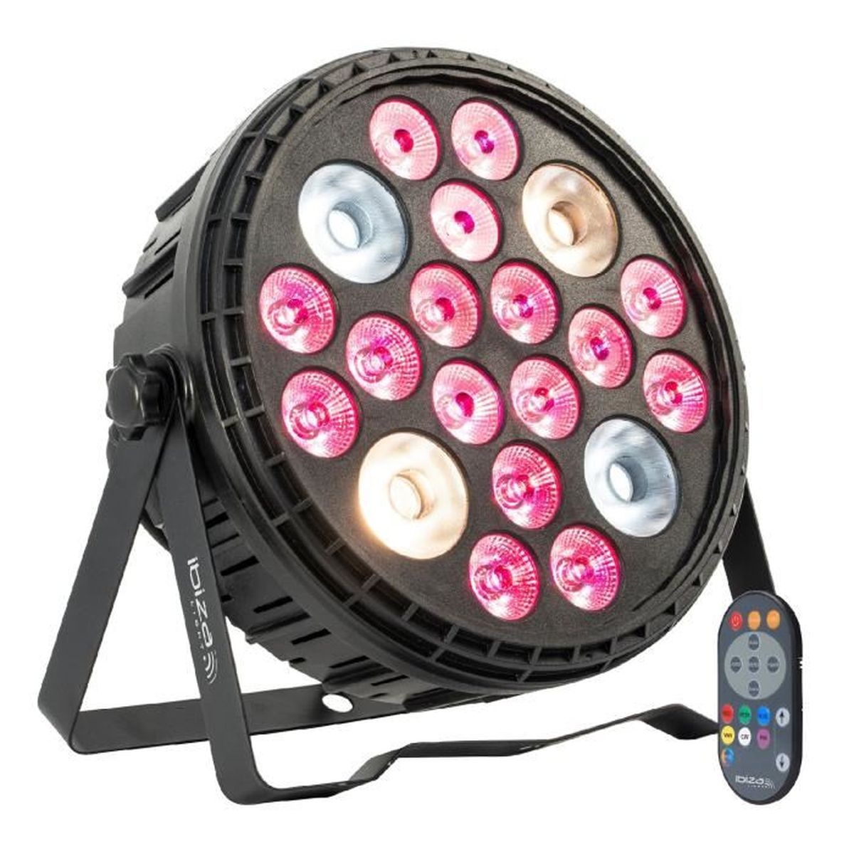 Ibiza Light BIGPAR-16RGBW4WWCW - Projecteur PAR XXL 16 LED 4W RGBW 4-EN ...