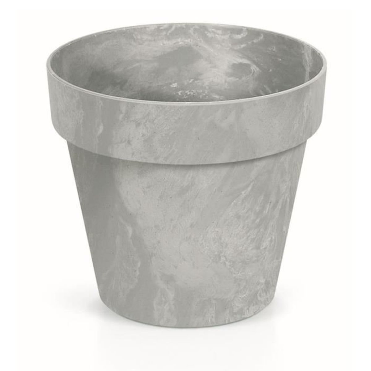 Pot de fleurs rond Prosperplast Cube Beton Effect DCUB300E-422U ...