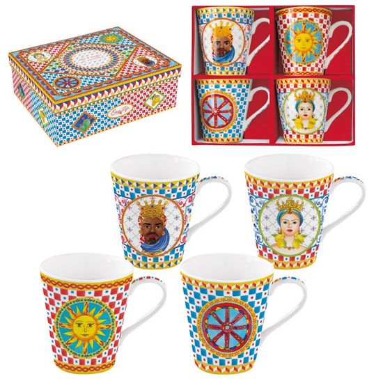 Mug - tasse - mazagran Easy life - 128SICI - COFFRET 4 MUGS 30CL EN ...