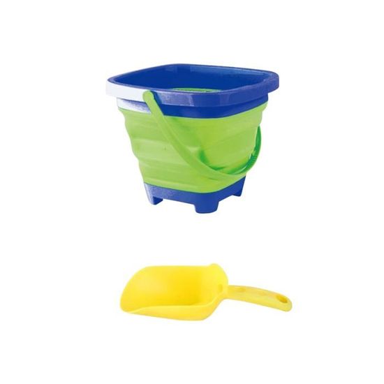 Jouet de plage Seau pliant en plastique souple seau télescopique ...