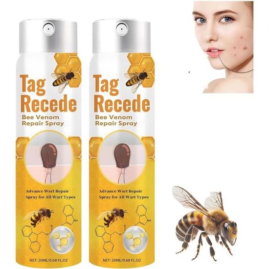 2 Pcs Tag Recede Bee Venom Treatment Spray, Bee Venom Spray, Tag Recede ...