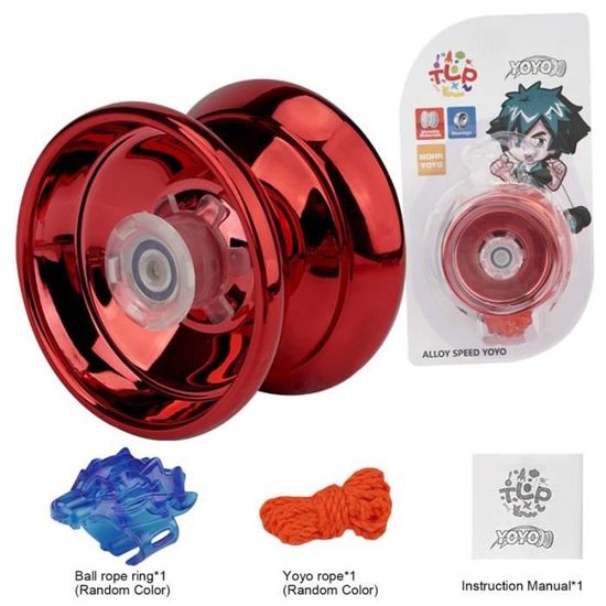 Rouge - Yoyo métallique professionnel en aluminium pour enfants et ...