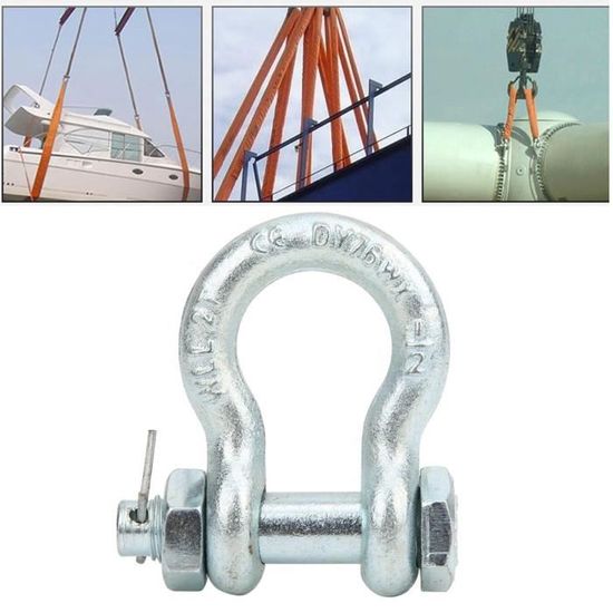 Cikonielf manille de levage Manille d'ancrage en acier allié robuste de ...