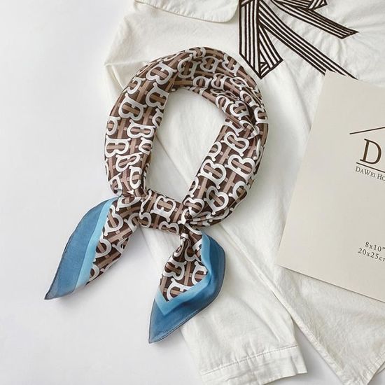 Dames Satin Carré Foulard Design Mixte Imprimé Femmes Cou Foulards En ...