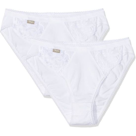 Slip femme[A263] Blanc (000)/xl - Cdiscount