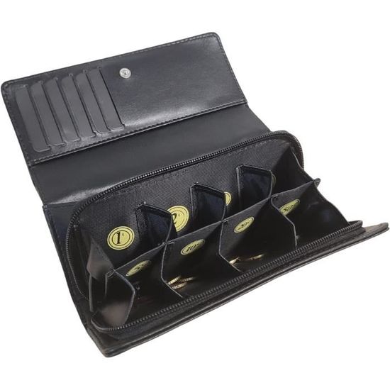 Porte Monnaie Trieur + Compartiment Billets - 8 Compartiments Séparés ...