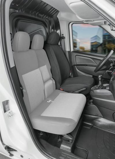 Housse de siège - WALSER - Fiat Doblo II - Tissu anthracite ...