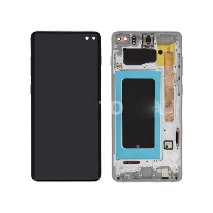 Original Ecran Complet LCD & Vitre tactile Blanc Avec Châssis Pour Galaxy S10+ (G975F) Relife ...