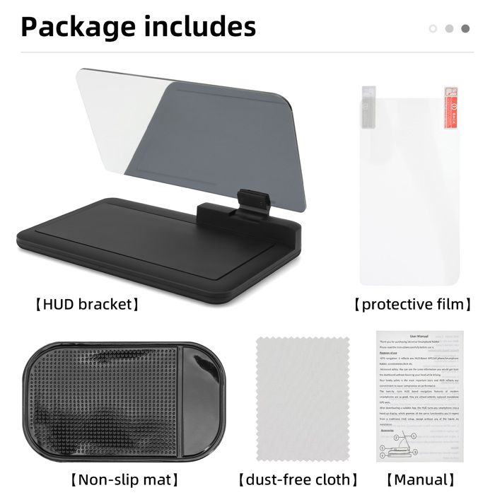 Projecteur d'affichage tête haute universel H6 pour voiture HUD,support de téléphone intelligent ...