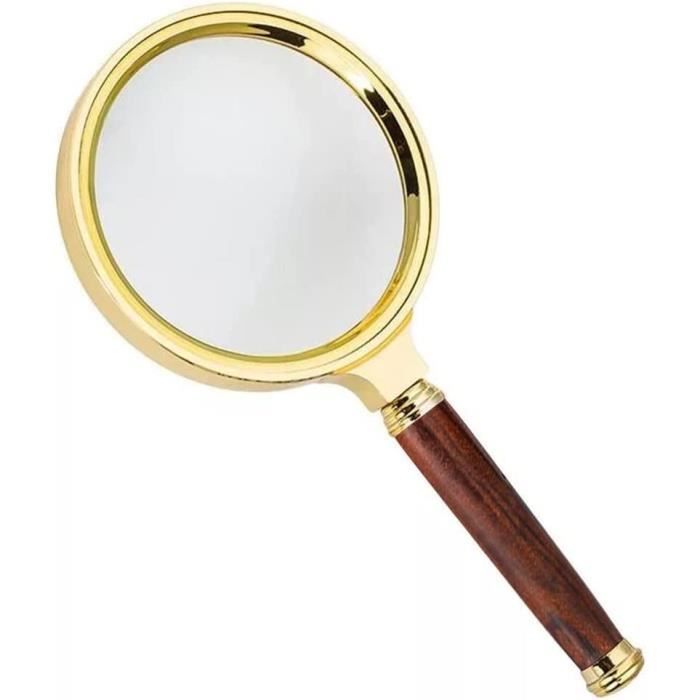 Loupe 70mm,Loupe de 10x Loupe à main loupe optique Loupes de Poche pour ...