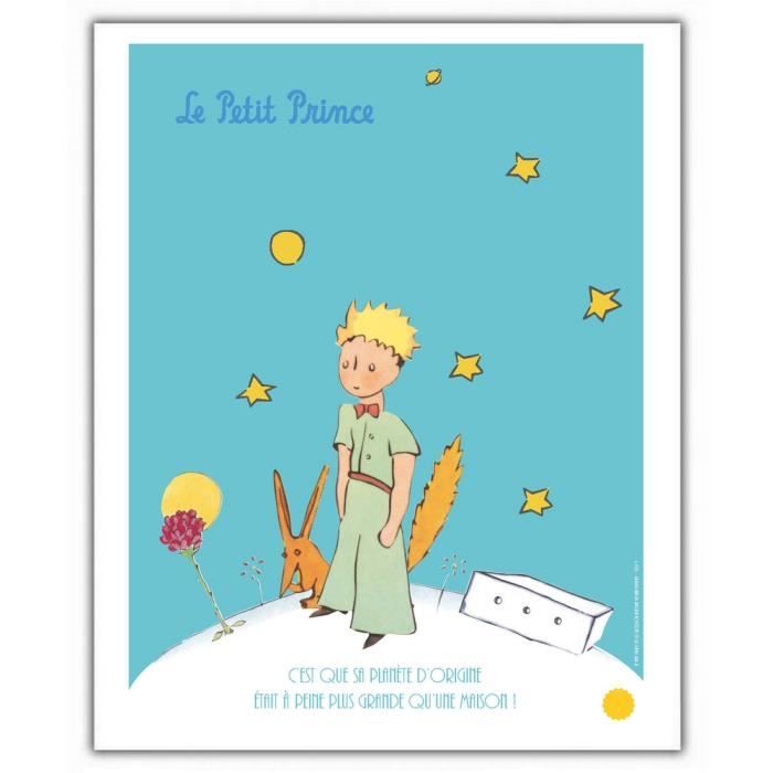 Poster affiche offset Le Petit Prince avec le renard (30x40cm ...