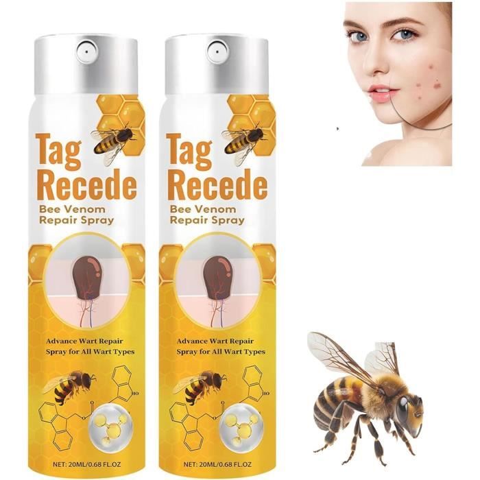 2 Pcs Tag Recede Bee Venom Treatment Spray, Bee Venom Spray, Tag Recede ...
