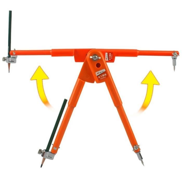 EJ.life Compas crayon Compas à crayon Diviseurs réglables Boussole de ...